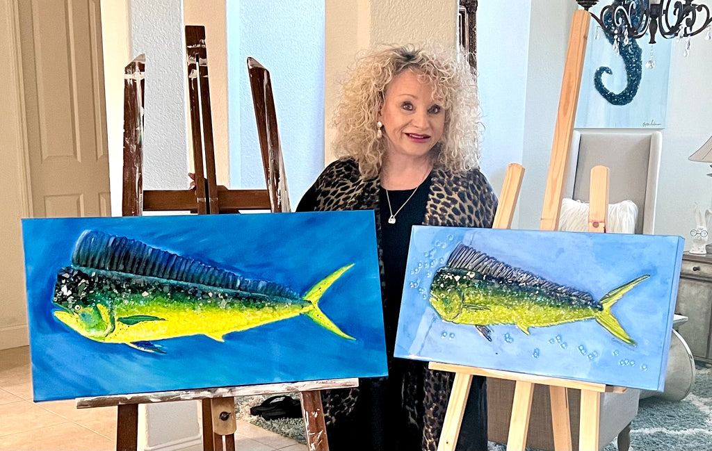 Mahi mahi Paint Project – Unforgettable Glass Act