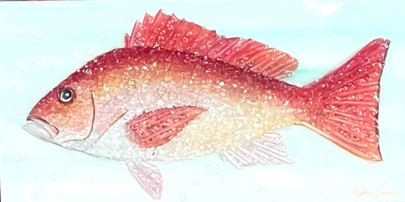 Red Snapper Paint Project – Unforgettable Glass Act